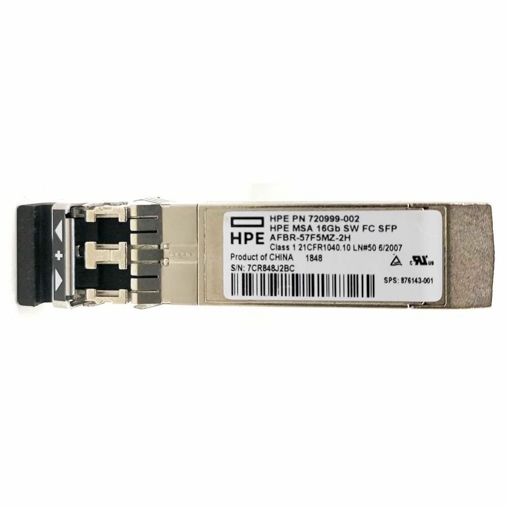 Трансивер HPE 720999-002 C8R24B 876143-001 MSA 16Gb SW FC SFP+ For C8R09A MSA2060 MSA2062, 1-Pack