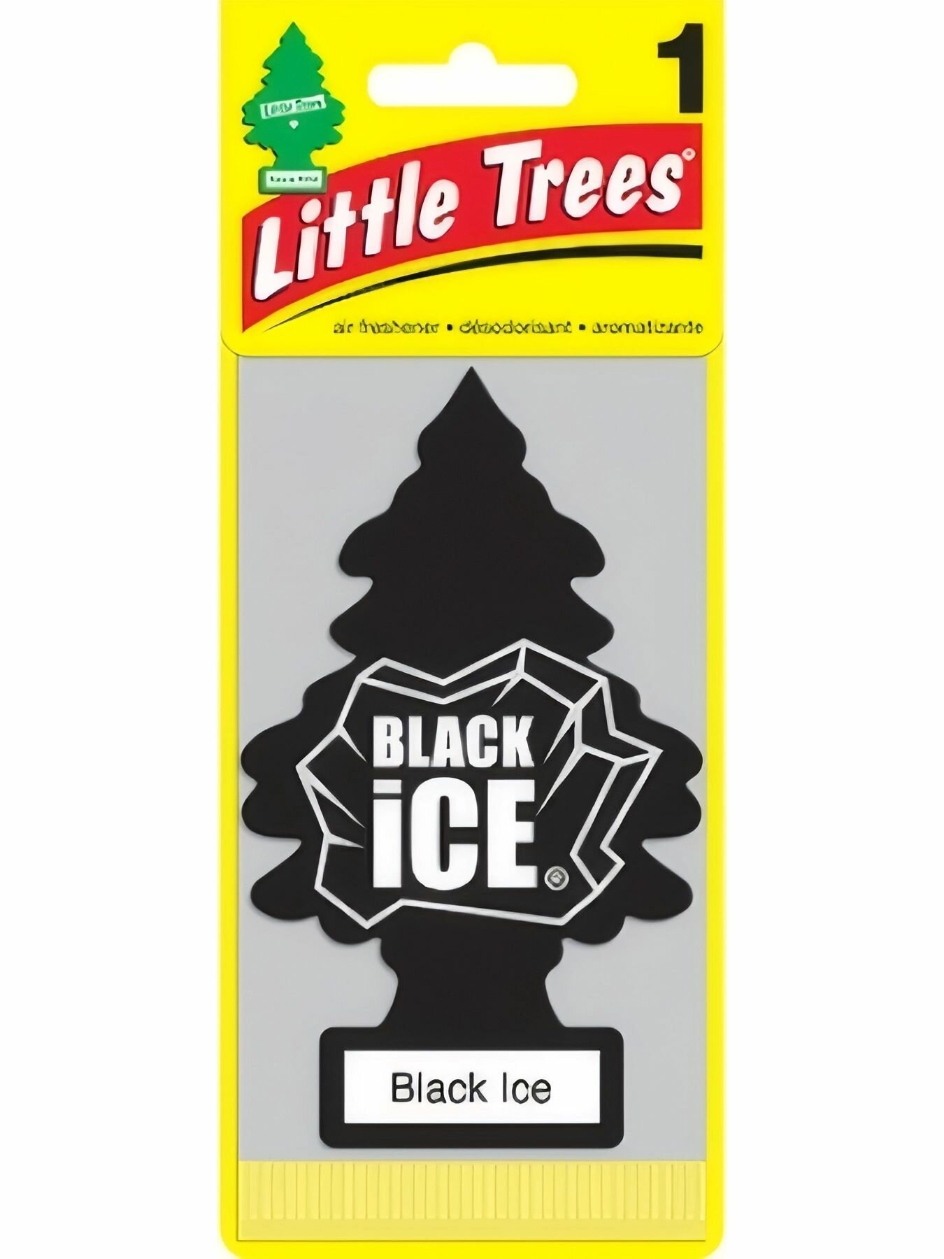 Ароматизатор Little Trees Ёлочка Черный лёд (10155)
