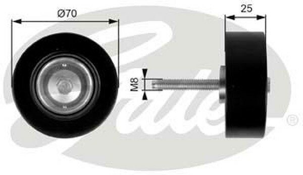 T36263 Ролик ремня приводного MAZDA 02- 1.8-2.5