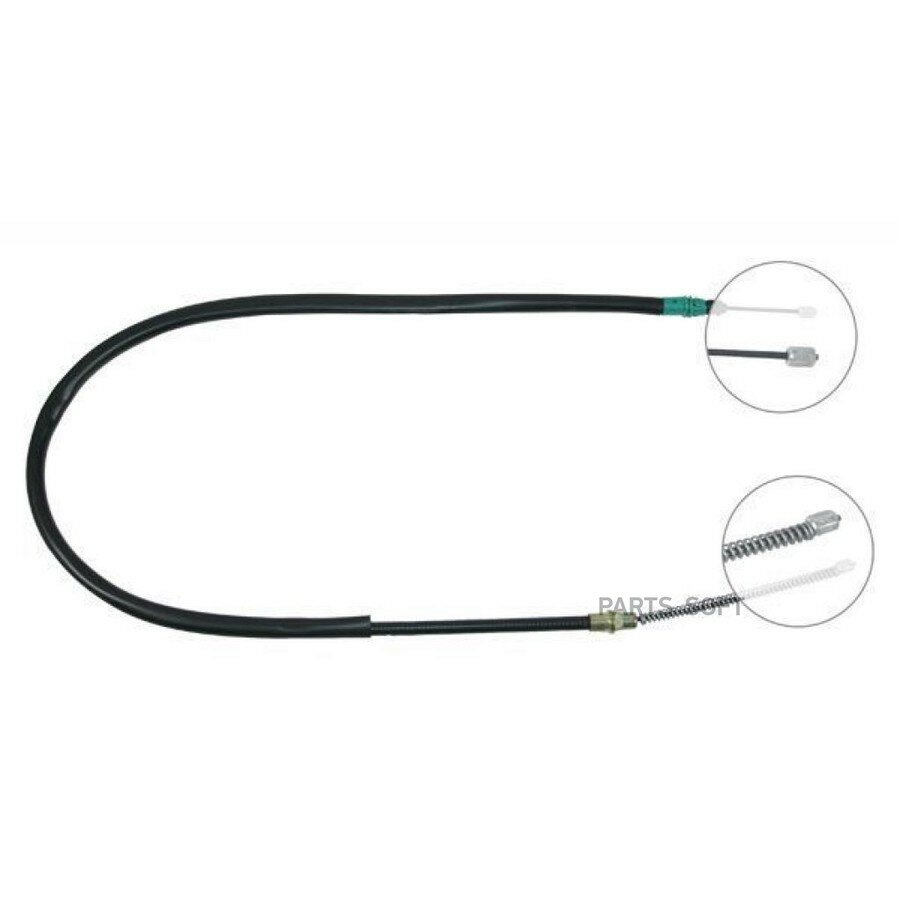 K12296 Трос тормоза ручного от официального дистрибьютора, ABS, артикул K12296