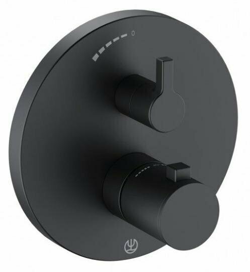 Термостат Kludi Nova Fonte Puristic 208353915 черный матовый