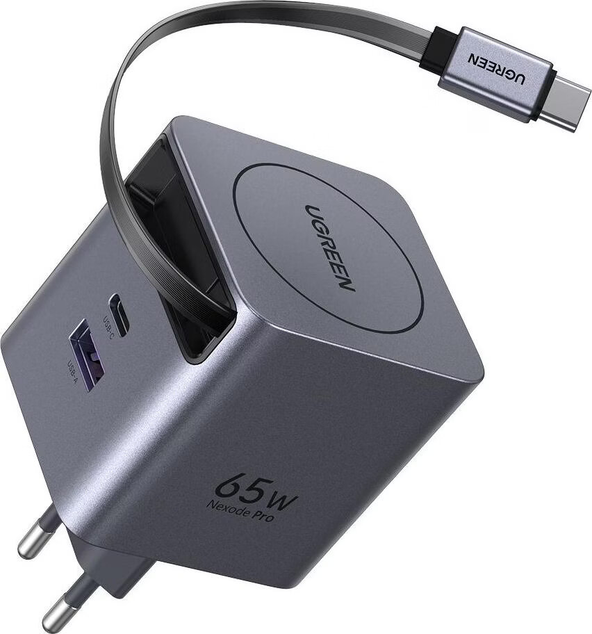 Сетевое зарядное устройство UGREEN USB-A+USB-C 65W PD Charger X615 (65825) Space Gray