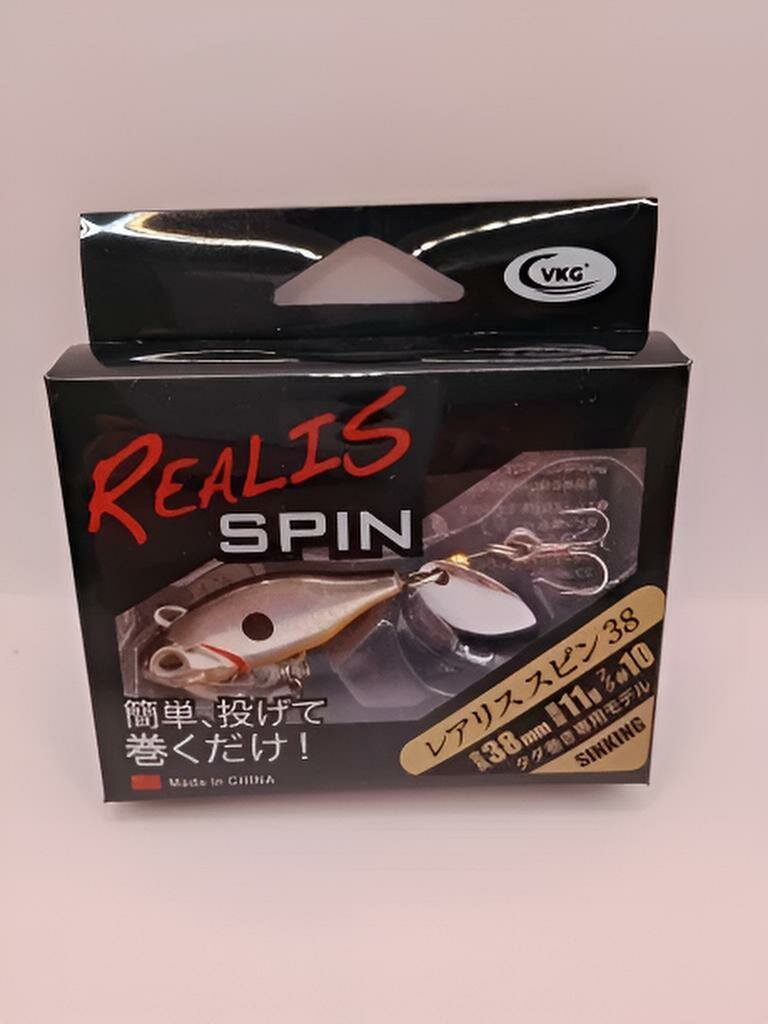 Тейл-спиннер VKG Realis Spin, 38 мм 11 г, тонущая приманка для хищника