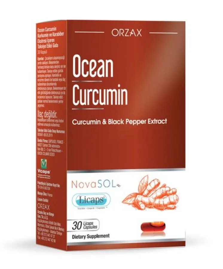 Orzax Ocean Куркумин, капсулы, 30 шт.