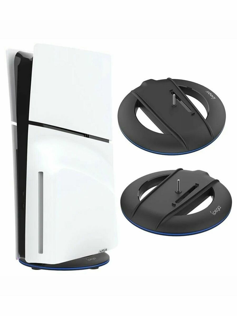 Вертикальная подставка для игровой консоли Sony PS5 Slim и PS5 PRO Черная
