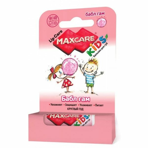 Galant Cosmetic Детский бальзам для губ MaxCare Бабл Гам