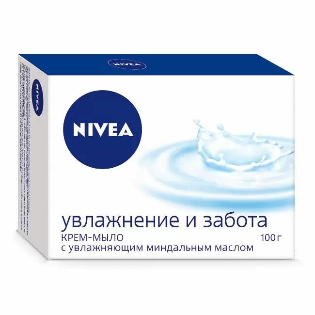Nivea Крем-мыло Увлажнение и забота 100г