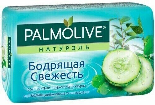 Palmolive Туалетное мыло Бодрящая свежесть с экстрактом зеленого чая и огурца, 90 г