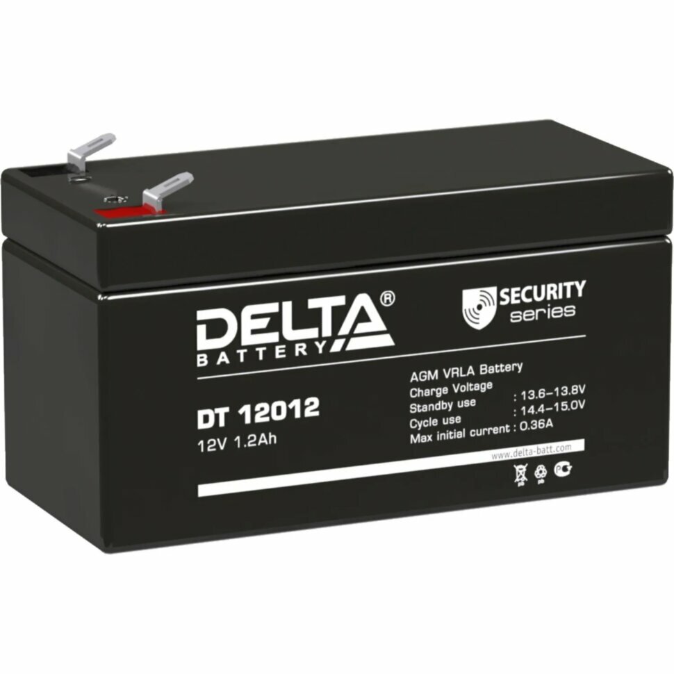 Батарея для ИБП Delta DT 12012 12В/1.2Ah, F1 (97x44x53мм), 2245413
