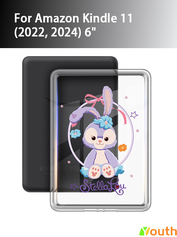 Чехол для Amazon Kindle 2022/2024 6" (11th Gen), C2V2L3 / RS23CV, прозрачный, с рисунком