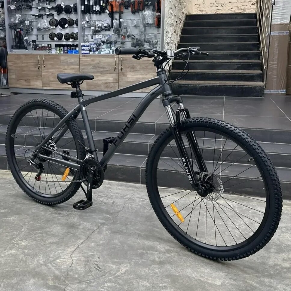 Горный велосипед BREND FUHSI ORIGINAL FU670, диаметр колес 29", 21 скорость, рама алюминий, серый