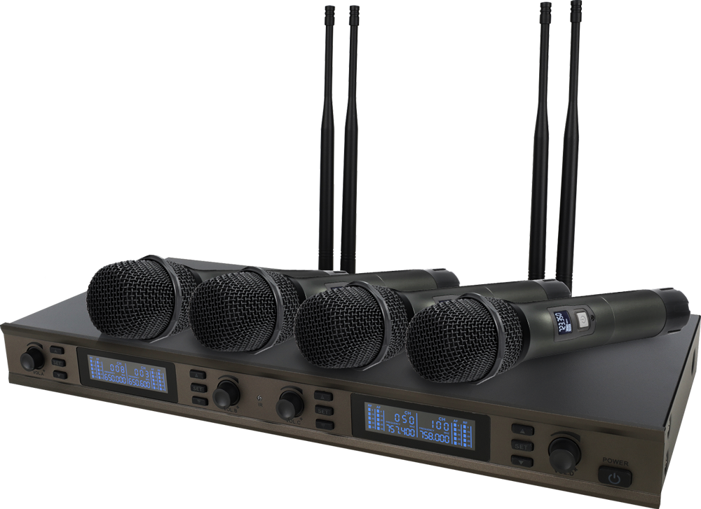 Axelvox DX800FC - Радиосистема, 4 ручных, подавитель обратной связи