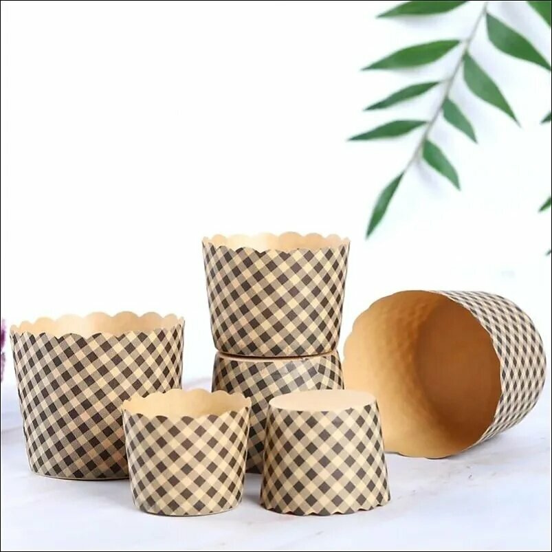 Форма для выпечки, Круглая, 8.5 см x 9 см, 100 шт
