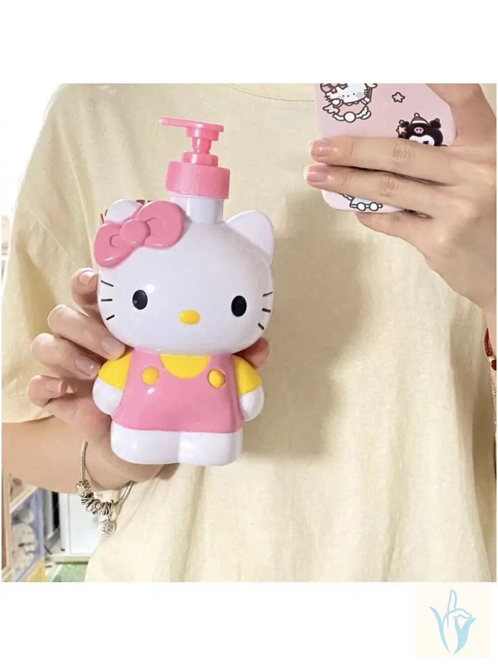 Hello Kitty Дозатор для жидкого мыла механический 200 мл, 1 шт