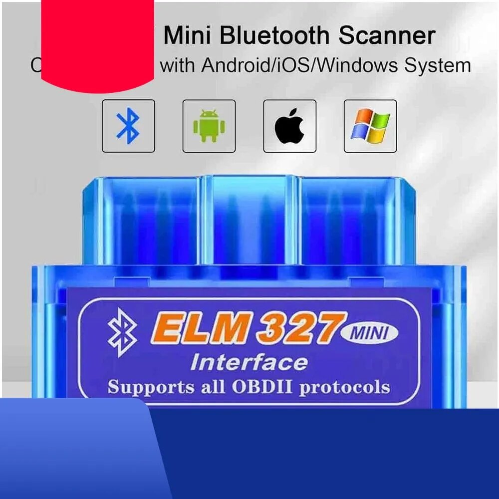 Автомобильный Bluetooth-сканер ELM327 OBD2 OBDII адаптер для диагностики кодов неисправностей.