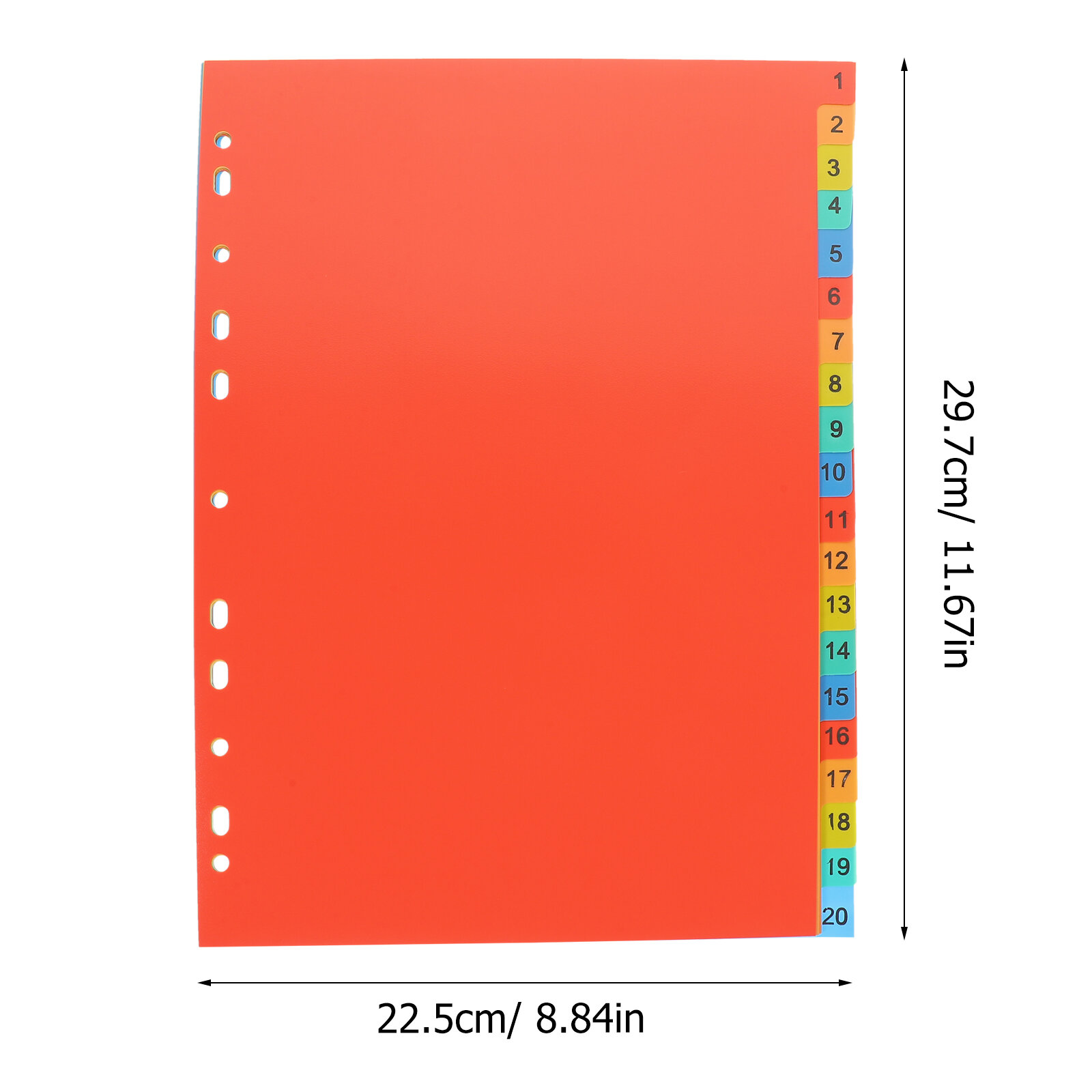 20 Листов Делители Для Тетради A4 Оранжевый Цвет Размер 29 70X22 50X0 60Cm