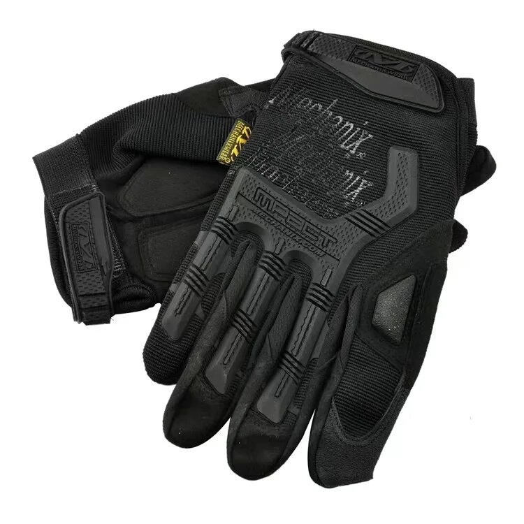 Тактические перчатки из полиэстера для велоспорта Черный, M, black gloves