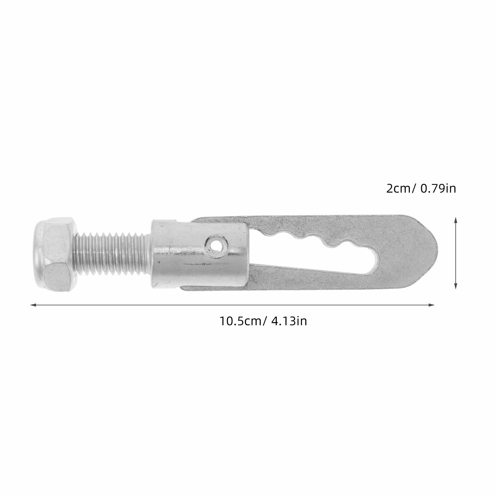 Прочный Стальной Замок Для Прицепа С Пружиной В Комплекте 10.50X2.00X2.00Cm Серебристый