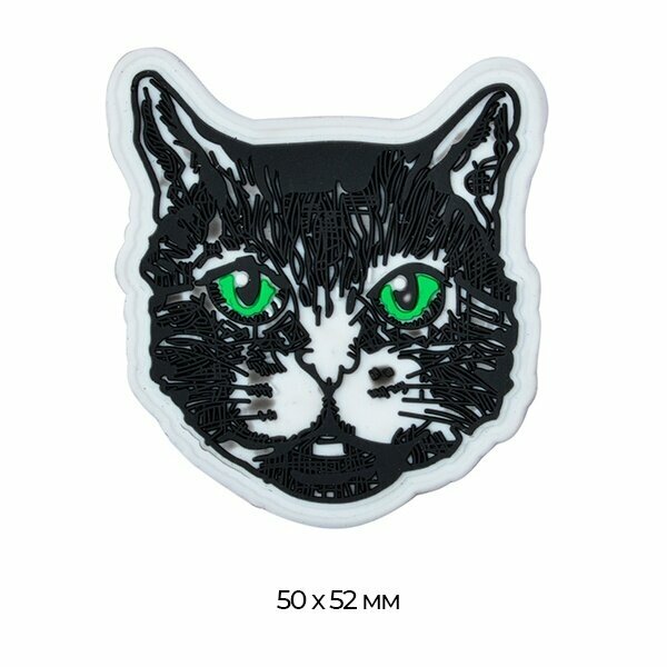 Аппликация пришивная TBY "Black cat", 5х5,2 см, 20 шт (TBY. WJ1320)