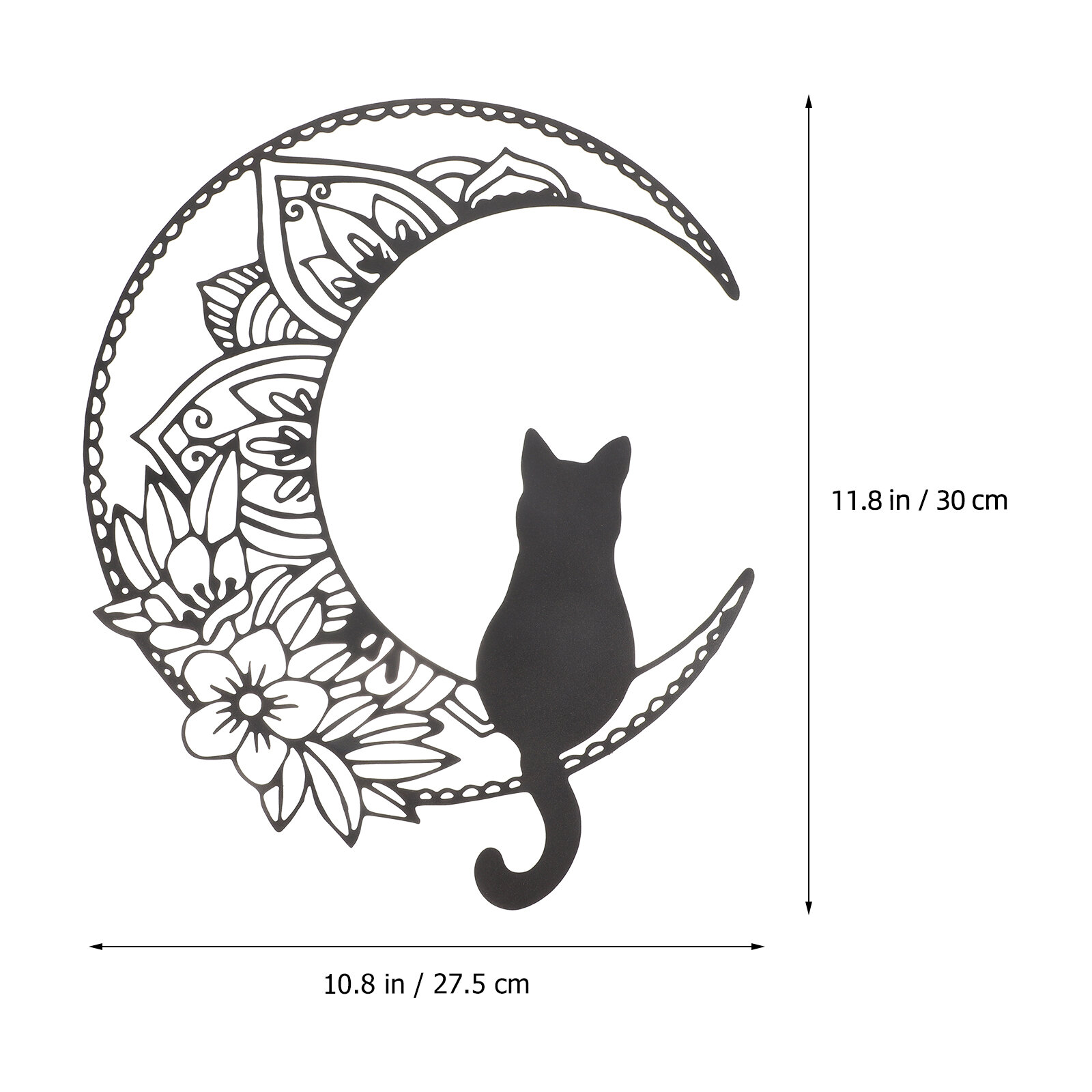 Кошачья Луна Из Железа Декоративное Искусство На Стену 30.00X26.00X0.10Cm