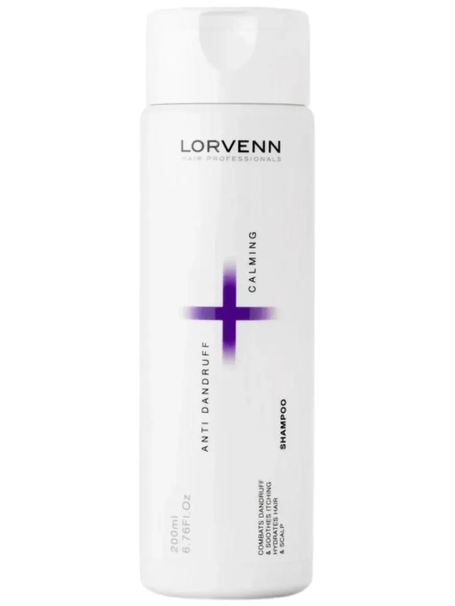 Шампунь Lorvenn Hair Professionals Anti-Hair Loss Anti Dandruff + Calming успокаивающий от перхоти, 200 мл