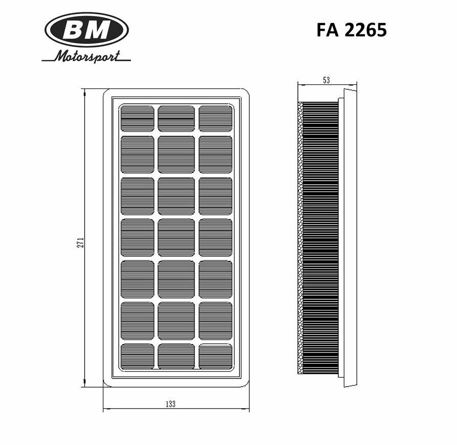 Фильтр воздушный BM FA2265