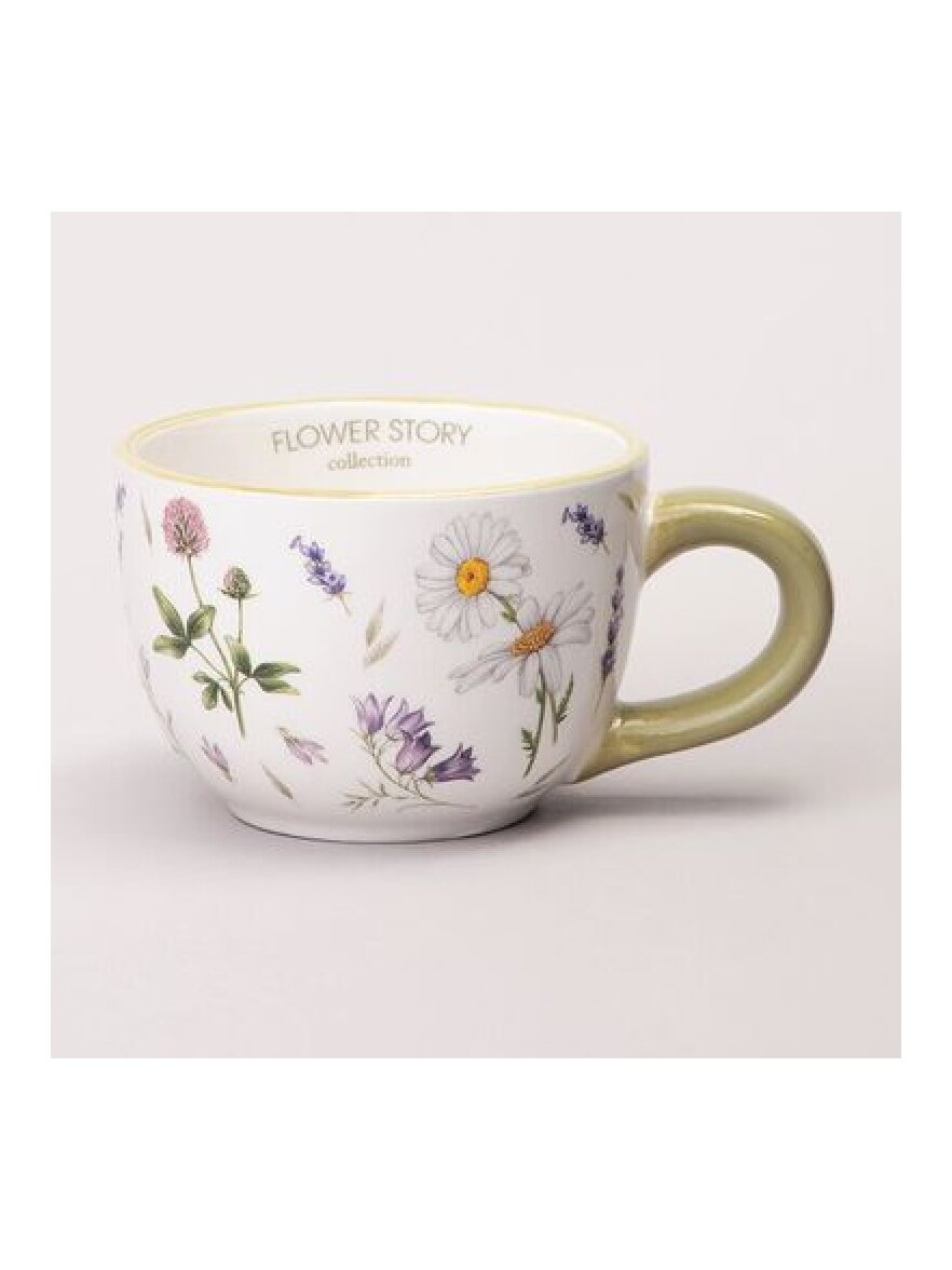 Чайная пара Agness "flower story" 15х7 см, 220 мл. (358-2178)