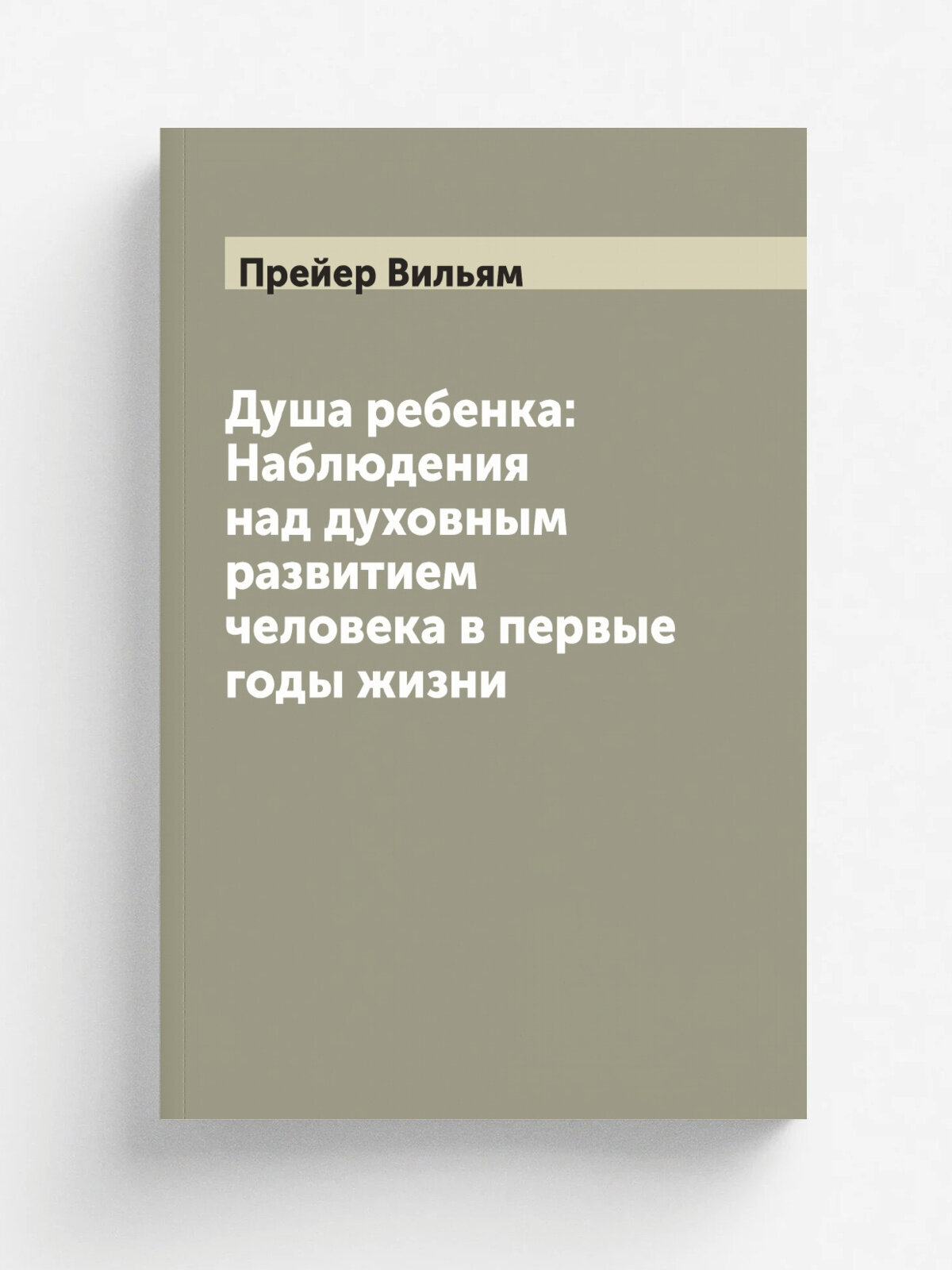 Душа ребенка: Наблюдения над духовным развитием человека в первые годы жизни