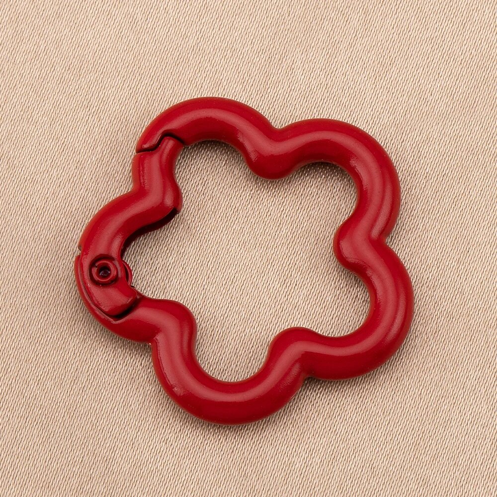 Пружинные застежки Ailimi цветковые 5/10 шт. Красный, 10pcs, Красный, red