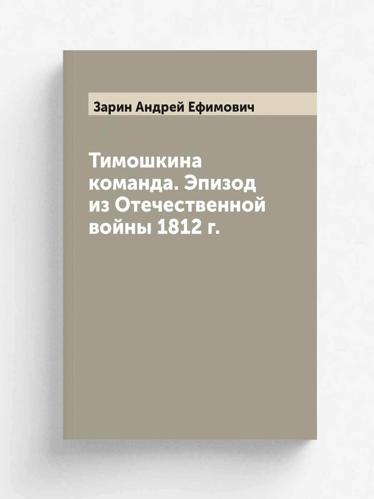 Тимошкина команда. Эпизод из Отечественной войны 1812 г.