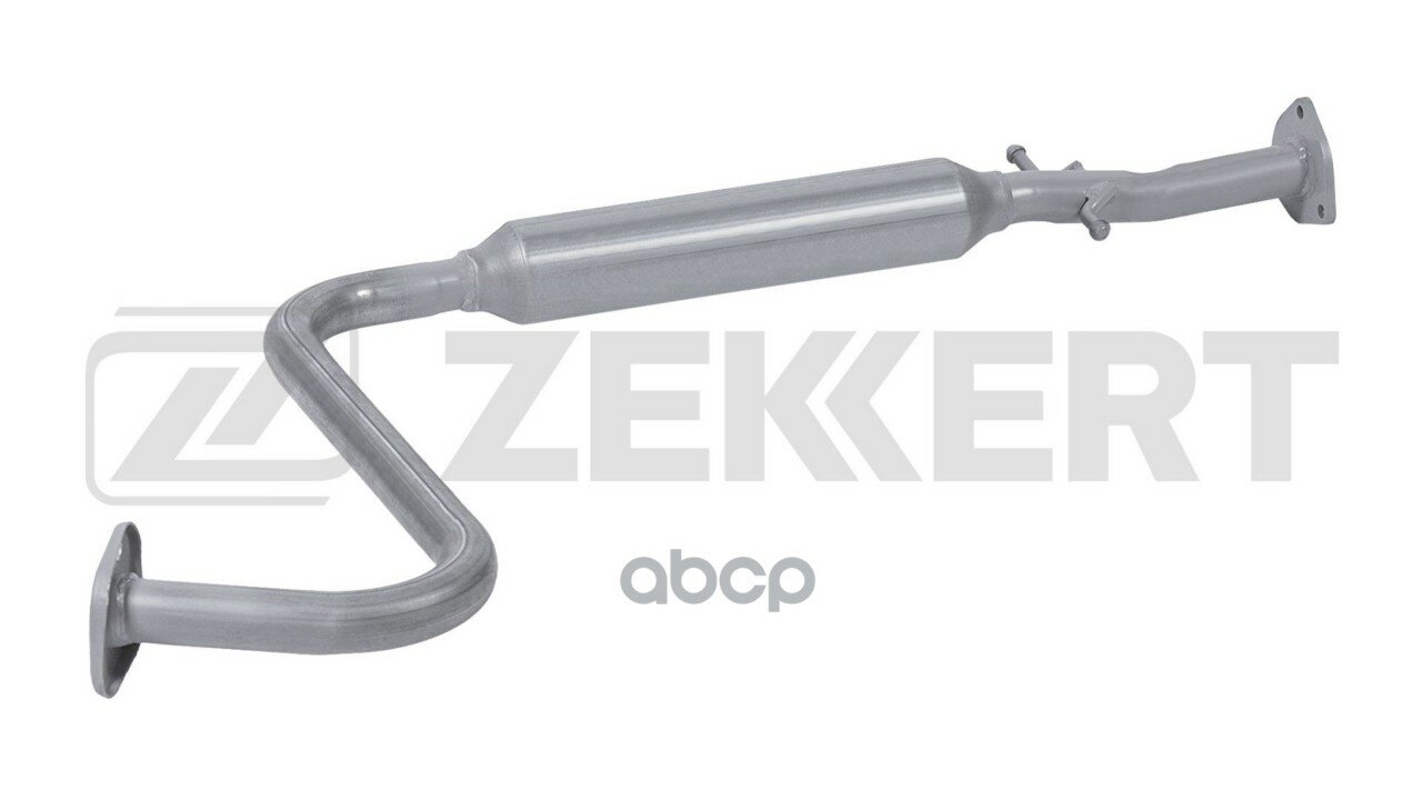 Глушитель дополнительный Daewoo Lanos (KLAT) 97- короткий со стронгером Zekkert арт. ga-2057a