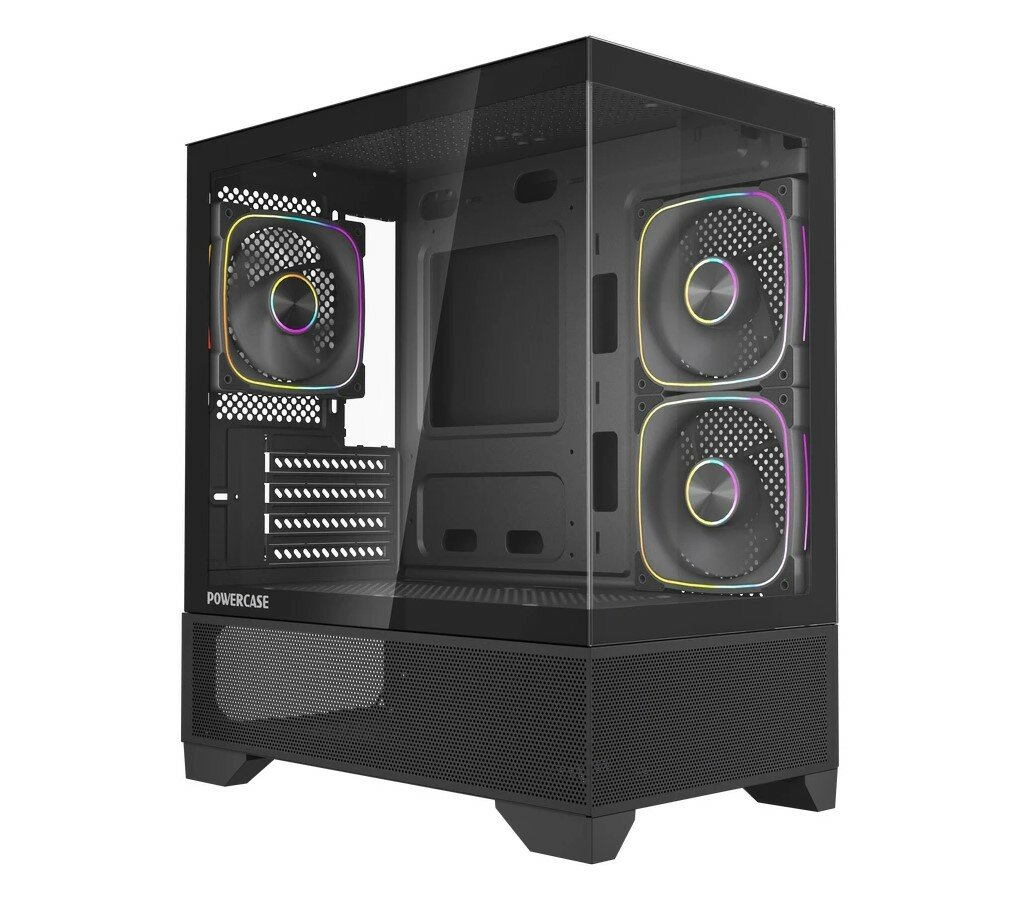 Корпус Powercase Vision Micro M4B, черный (CVMM4B-A3)