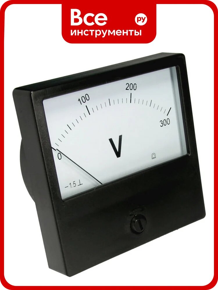 Вольтметр Ruichi М42300 300В 67576 – тип измерения постоянного напряжения, сетевое питание, высокая точность