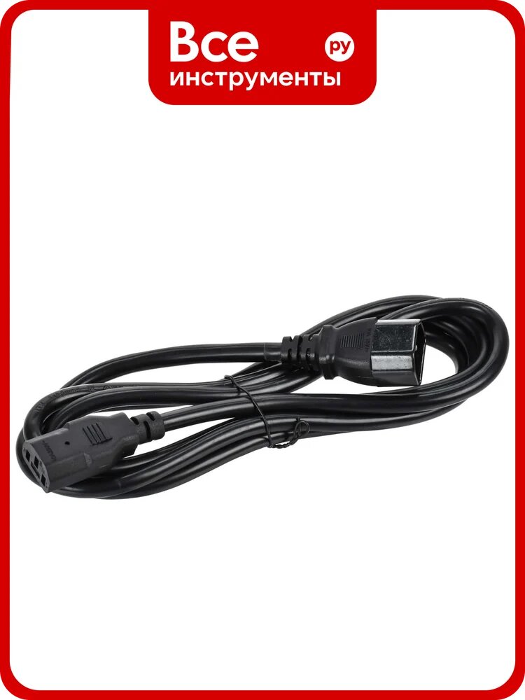 Кабель электропит. PDU 3х1.5 2м с разъемами С13-C14 ITK PC-C13C14-2M