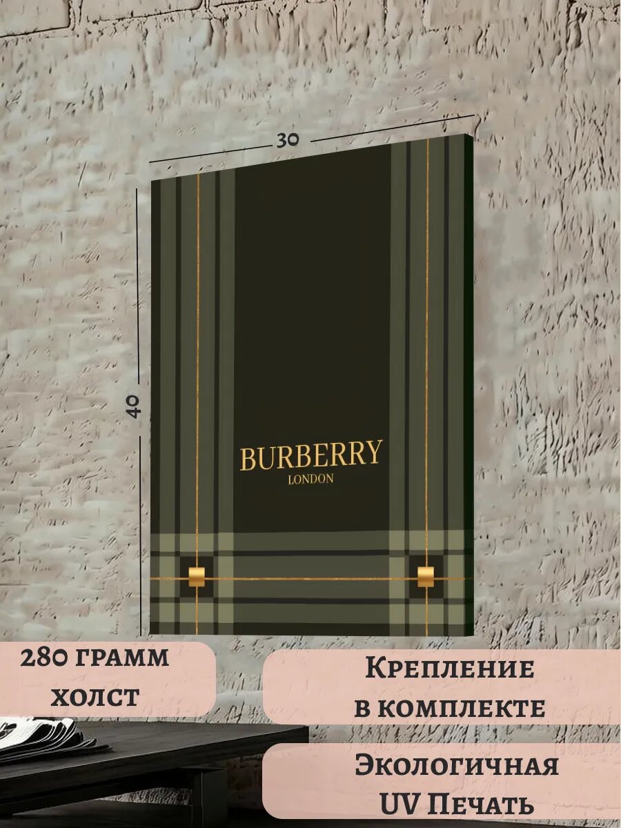 Картина 30х40 Барберри Burberry London Эстетика Стиль Мода