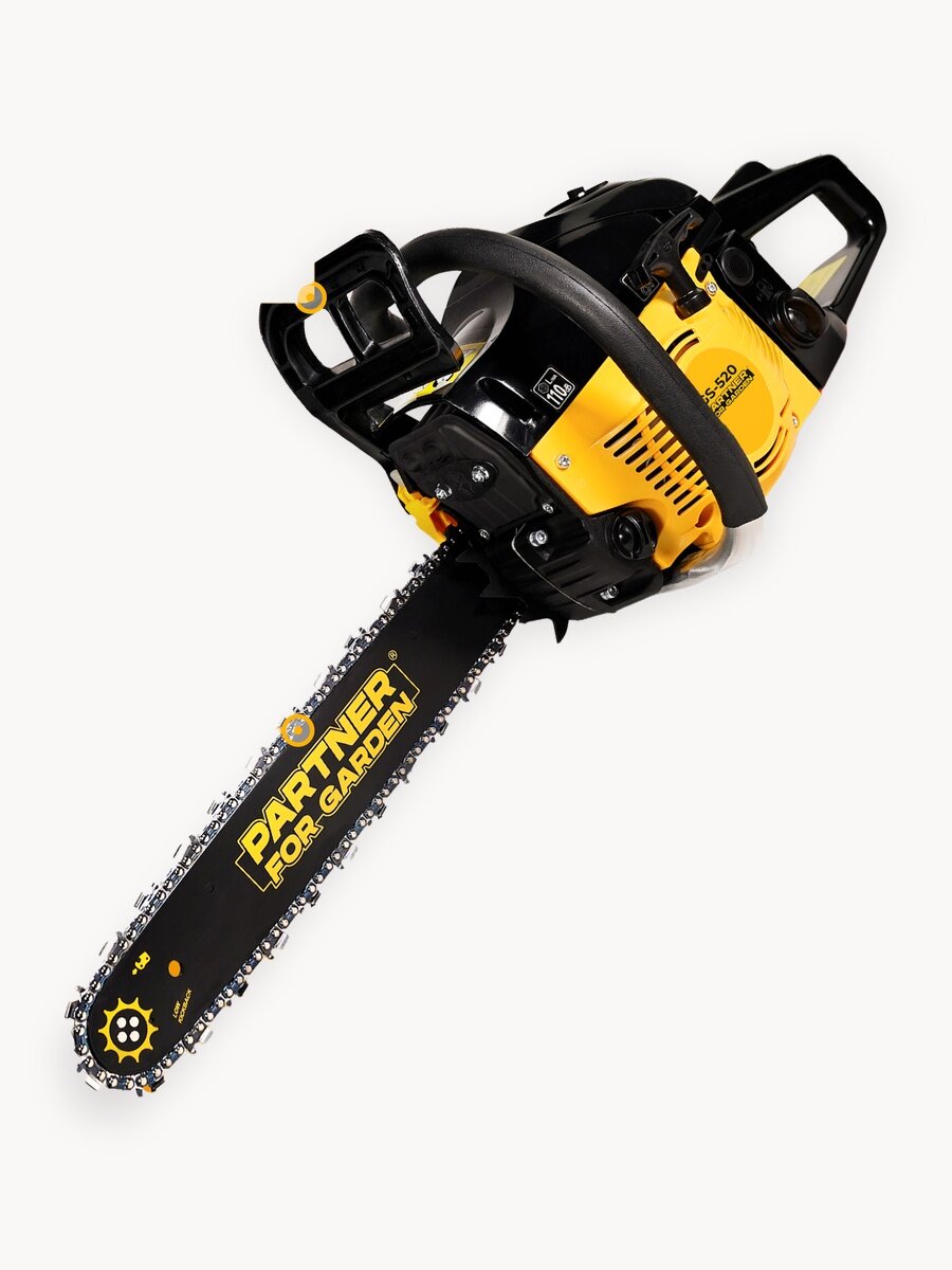Бензопила Partner for Garden GS 520P (3,5 л. с, 2,4 кВт, объем двигателя 49,3 см3 , длина шины 20" - 50 см)