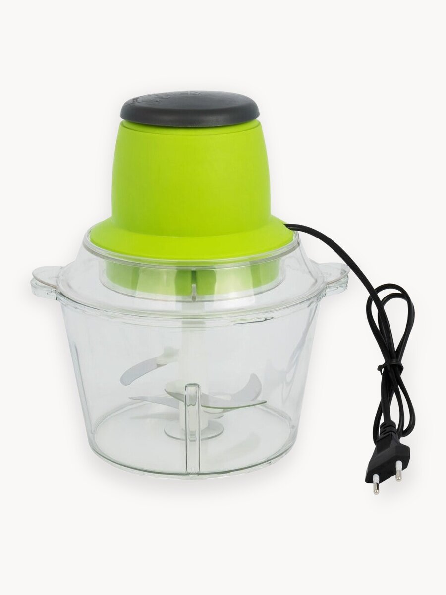 Измельчитель Leomax Молния, 300 Вт, зеленый/черный