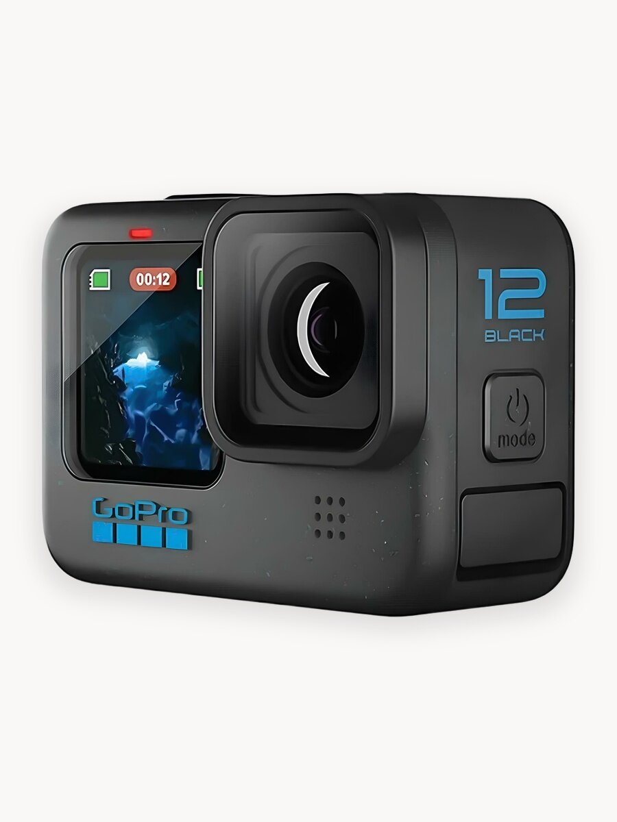 Экшн-камера GoPro HERO12 Black, стабилизация 6.0, 1720 мА·ч, черный