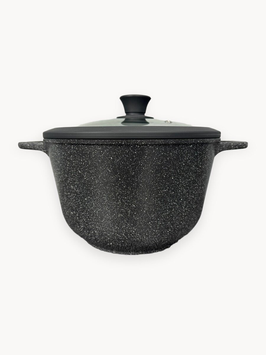 Казан 5 л. с крышкой Panairo "Harfe Black"