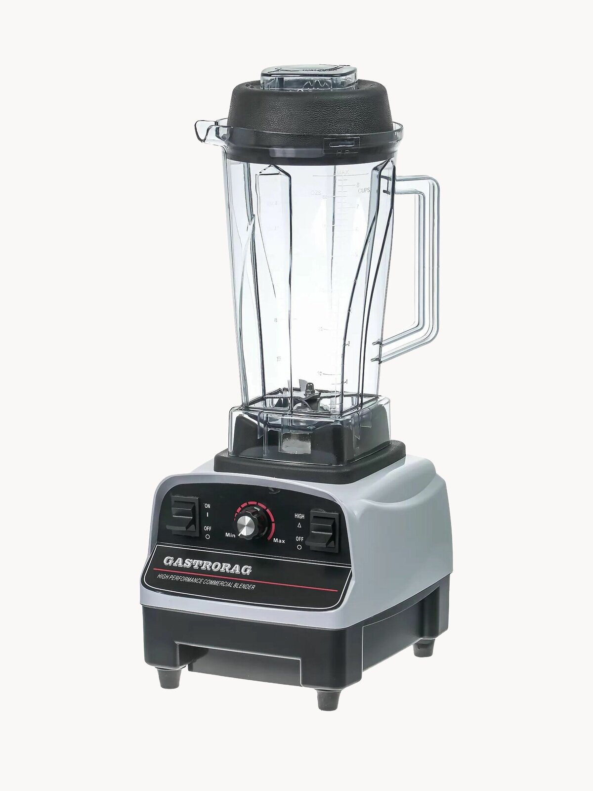 Стационарный блендер GASTRORAG B-012AJ для смузи и коктейлей, стекло, с чашей 2 л
