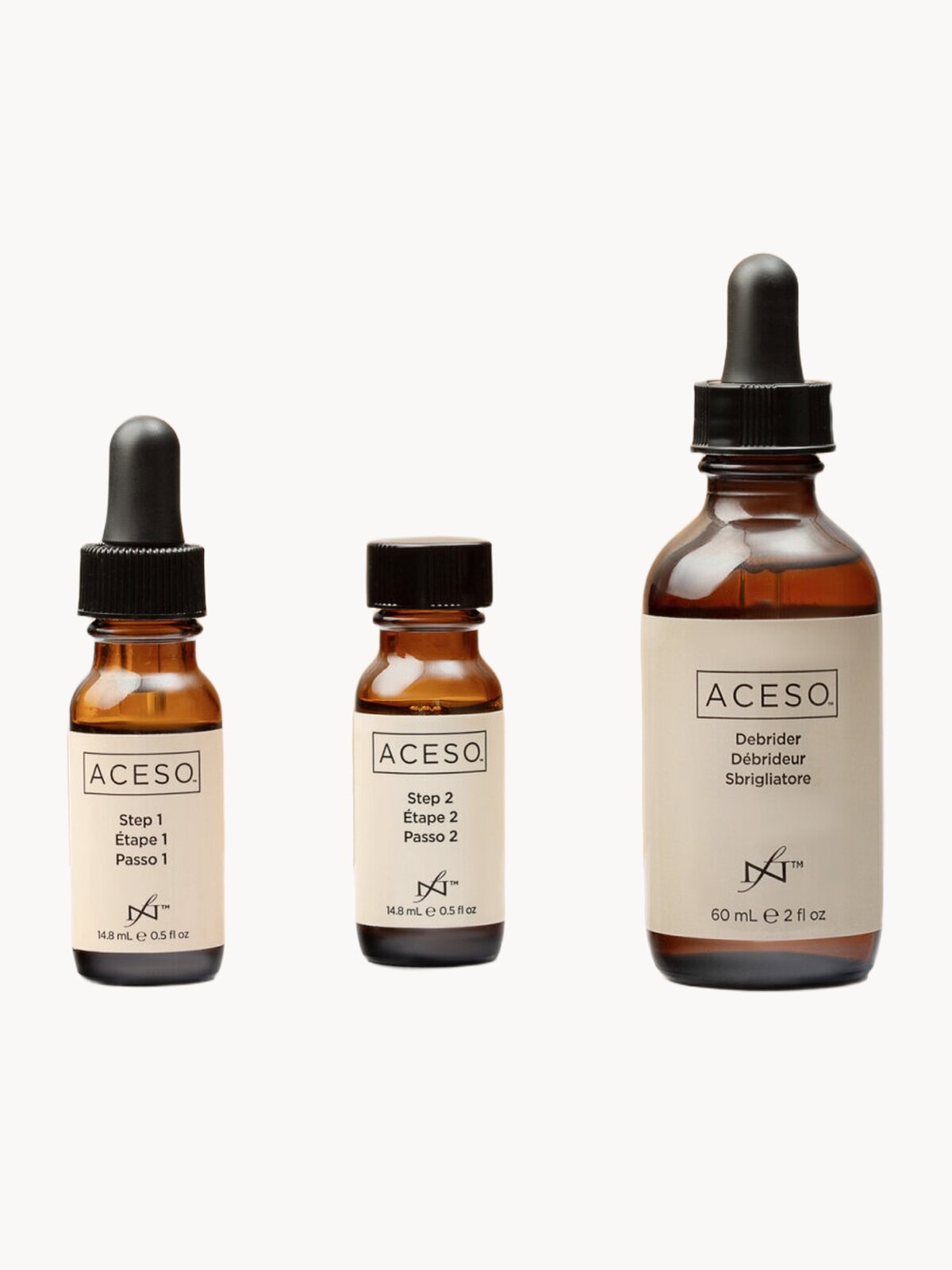 Famous Names, ACESO Двухфазный набор для лечения ногтей + дебридер