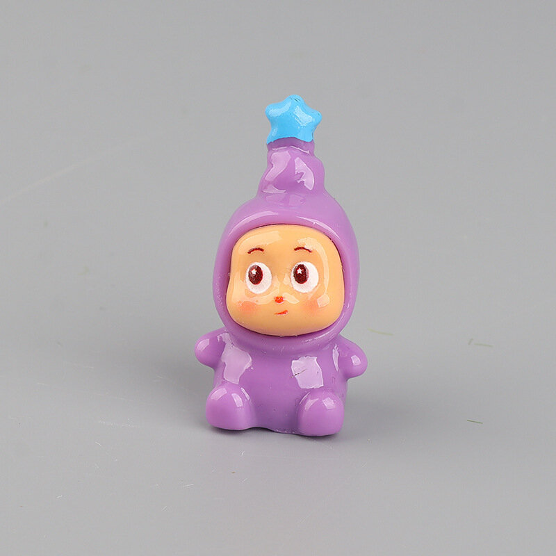 1шт Смоляная милая 3D фигурка животного и звезды подвеска для брелока фиолетовый цвет с скотчем