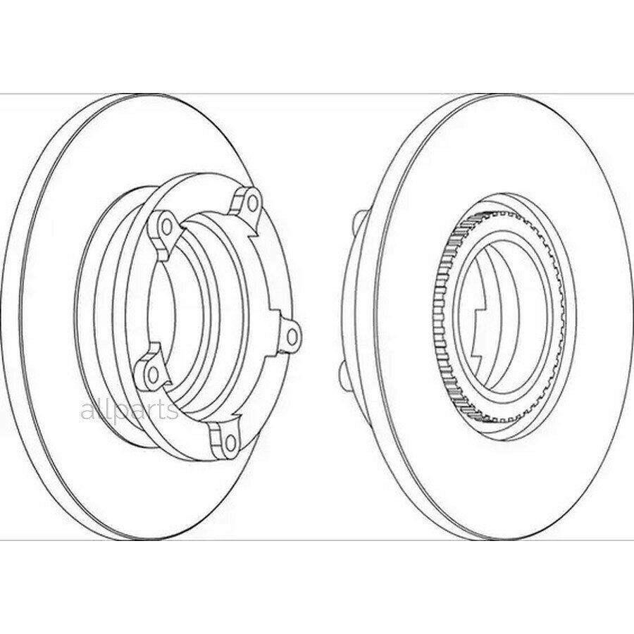 FERODO DDF15731 Ferodo DDF1573-1 Диск тормозной задний 1шт.
