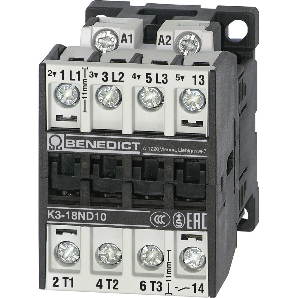BENEDICT Контактор трехполюсный K3-18ND10= 24 PN75699