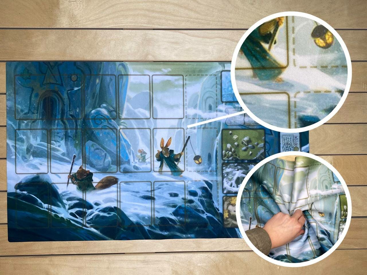 Планшет игрока к игре Эверделл (Острые хребты), неопрен, ручная работа