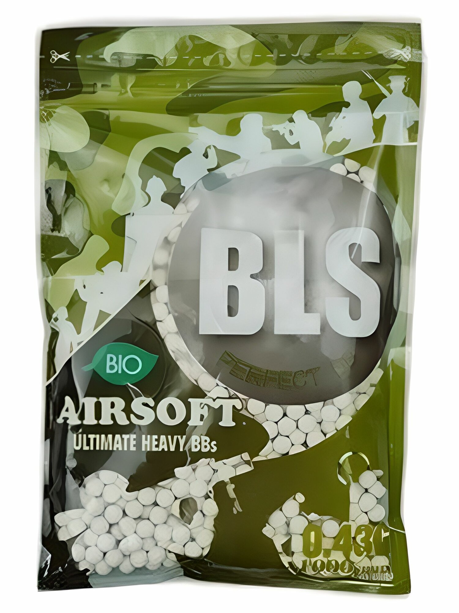 Шарики BLS 0,43 (1000шт, белые, пакет)