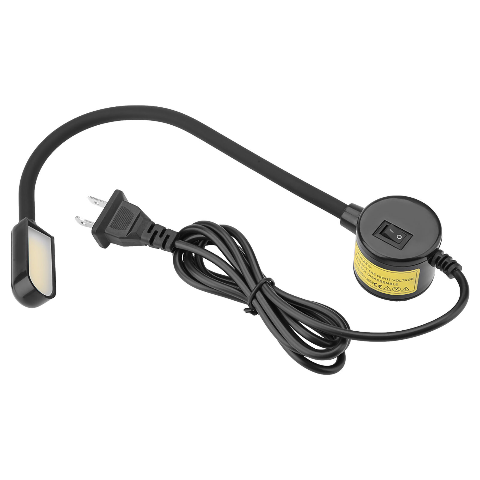 Регулируемая светодиодная настольная лампа COB мощностью 3 Вт для швейной машины с магнитным основанием, регулируемым кронштейном, вращением на 360 для рукоделия и чтения