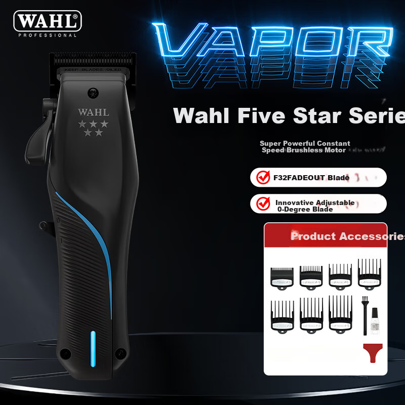 WAHL Vintage Fade Clipper 3026-035VAPOR, Professional Barber Hair Clipper with Oil Head, Salon Exclusive American Brand