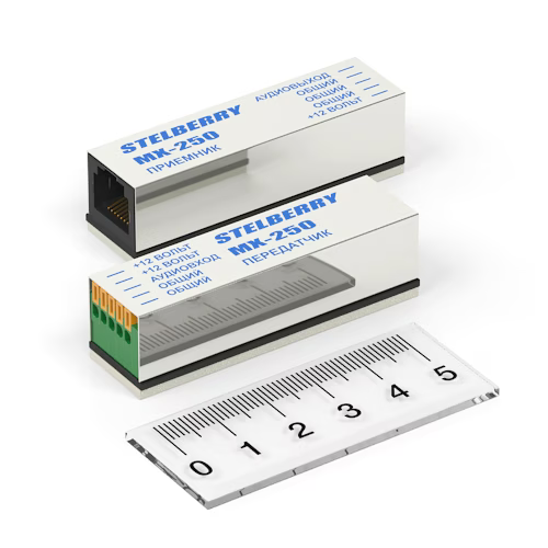 Комплект приёмника и передатчика аудиосигнала по UTP Stelberry MX-250