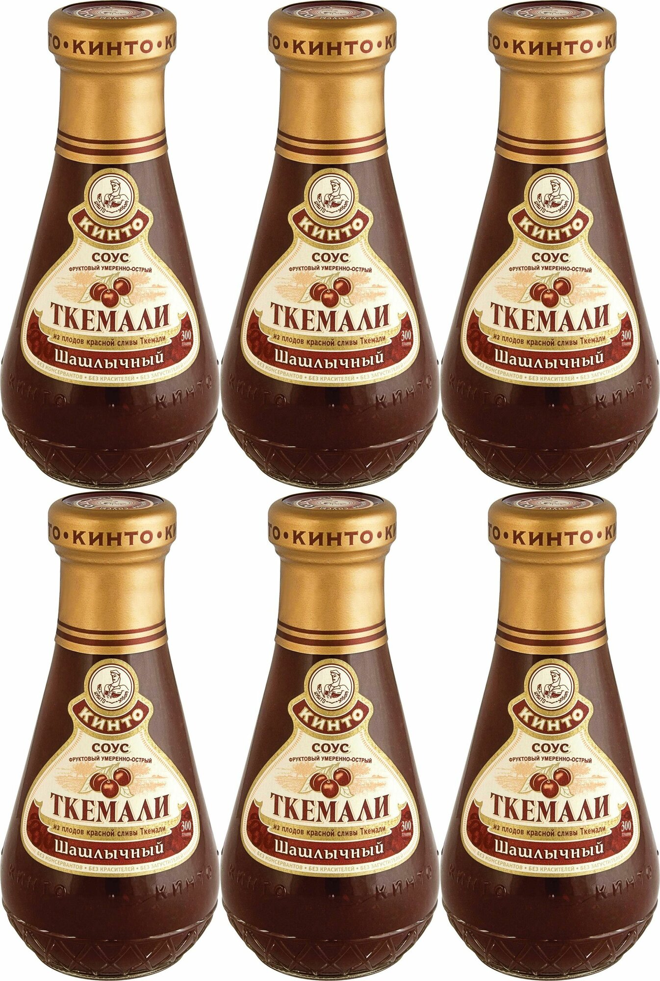 Кинто Соус Ткемали шашлычный, 300 гр, 6 шт в коробке